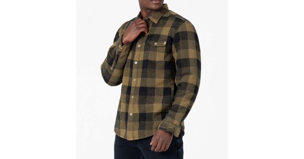 TZ Lumber jacket 10050-Deep olive check | Streetbeat.fi & isotkoot.com