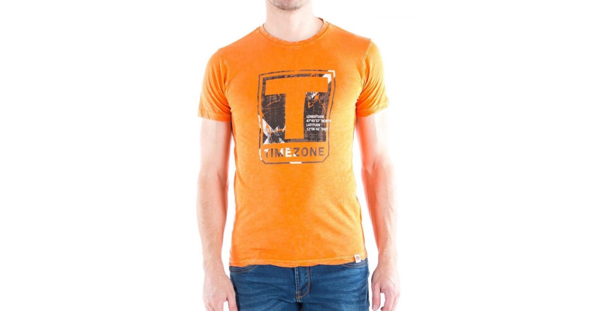 TimeZone T-shirt-Orange (Lahjatuote-150e) | Streetbeat.fi & isotkoot.com