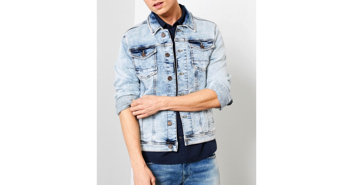 Petrol denim jacket 1000-130 Light used | Streetbeat.fi & isotkoot.com