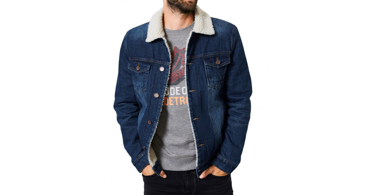 Petrol denim sherpa jacket | Streetbeat.fi & isotkoot.com