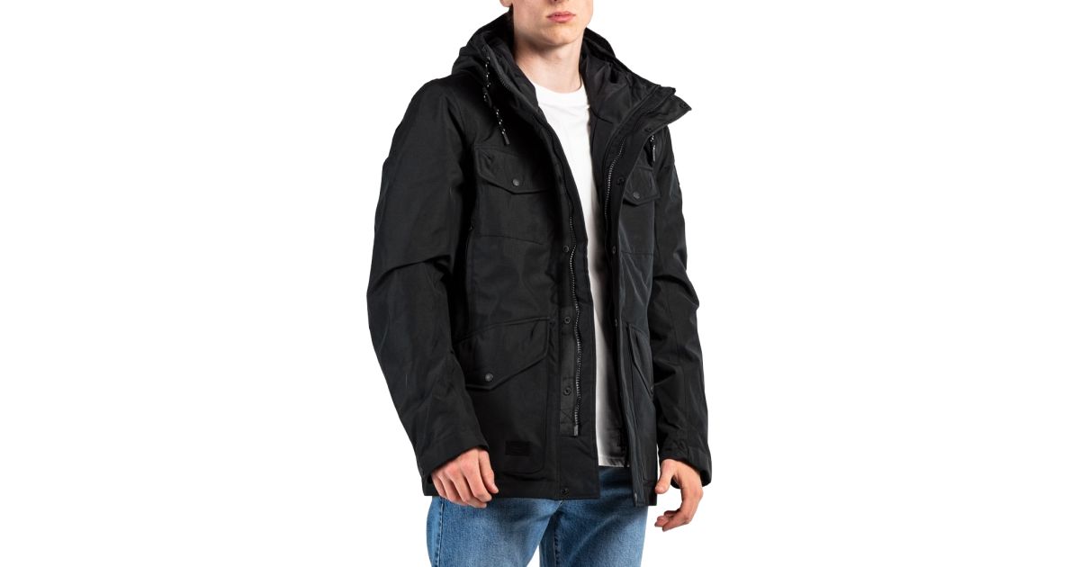 Reell winter Field jacket-Black | Streetbeat.fi & isotkoot.com