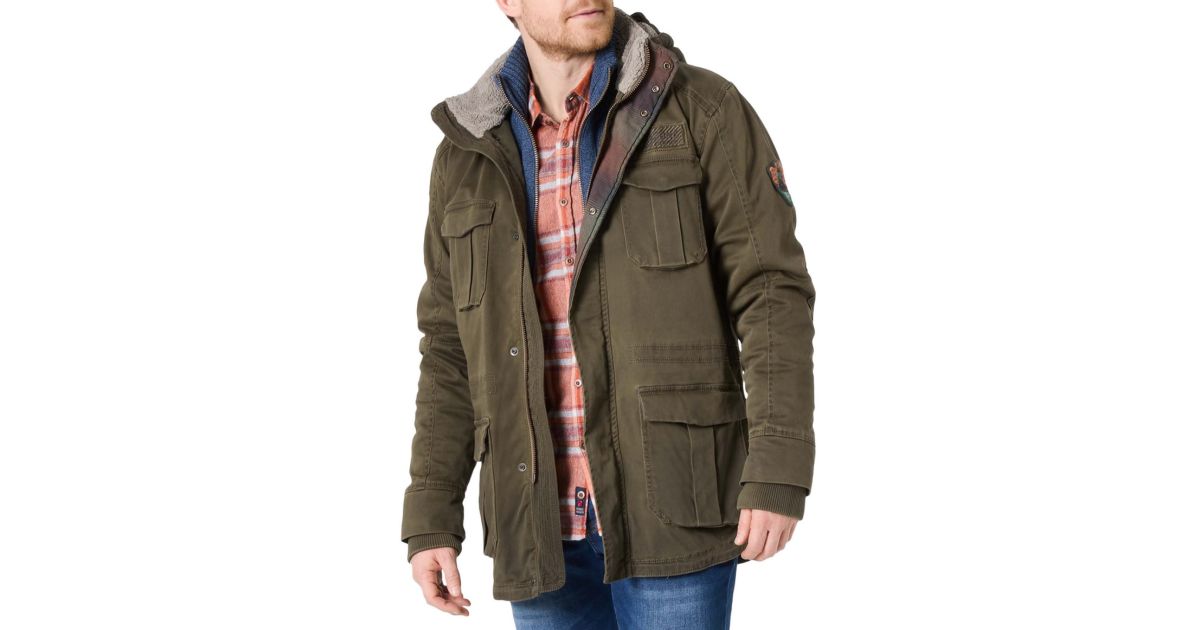 TZ Parka jacket 10096-Washed olive | Streetbeat.fi & isotkoot.com
