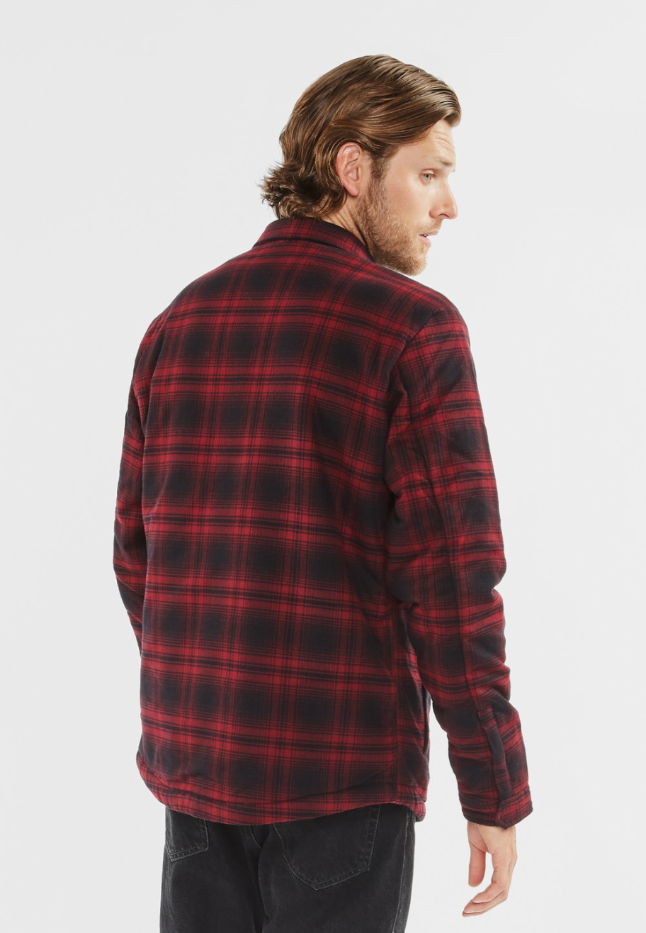 Vintage Ind. Sherpa jacket-Wine red | Streetbeat.fi & isotkoot.com